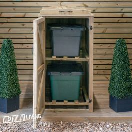 Superior Recycling Box Store for 2 Recycle Boxes