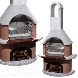 Large Stone Masonry Barbecue Toscana