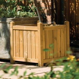 Large Wooden Square Garden Planter